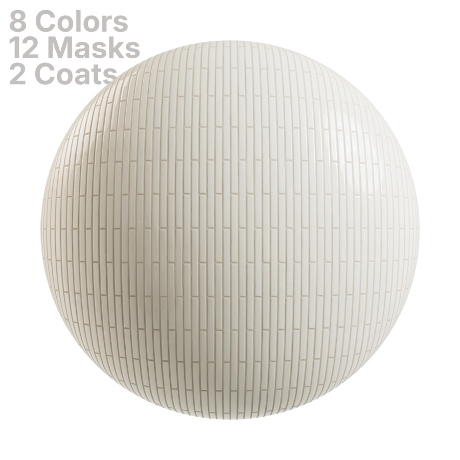 Kit Kat Mosaic Tiles 5/8x6" Running Bond 1/2 Verti Texture / PBR ...