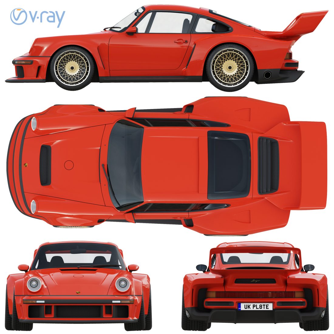 Singer 911 DLS Turbo Track 3D Model for VRay | CGMood
