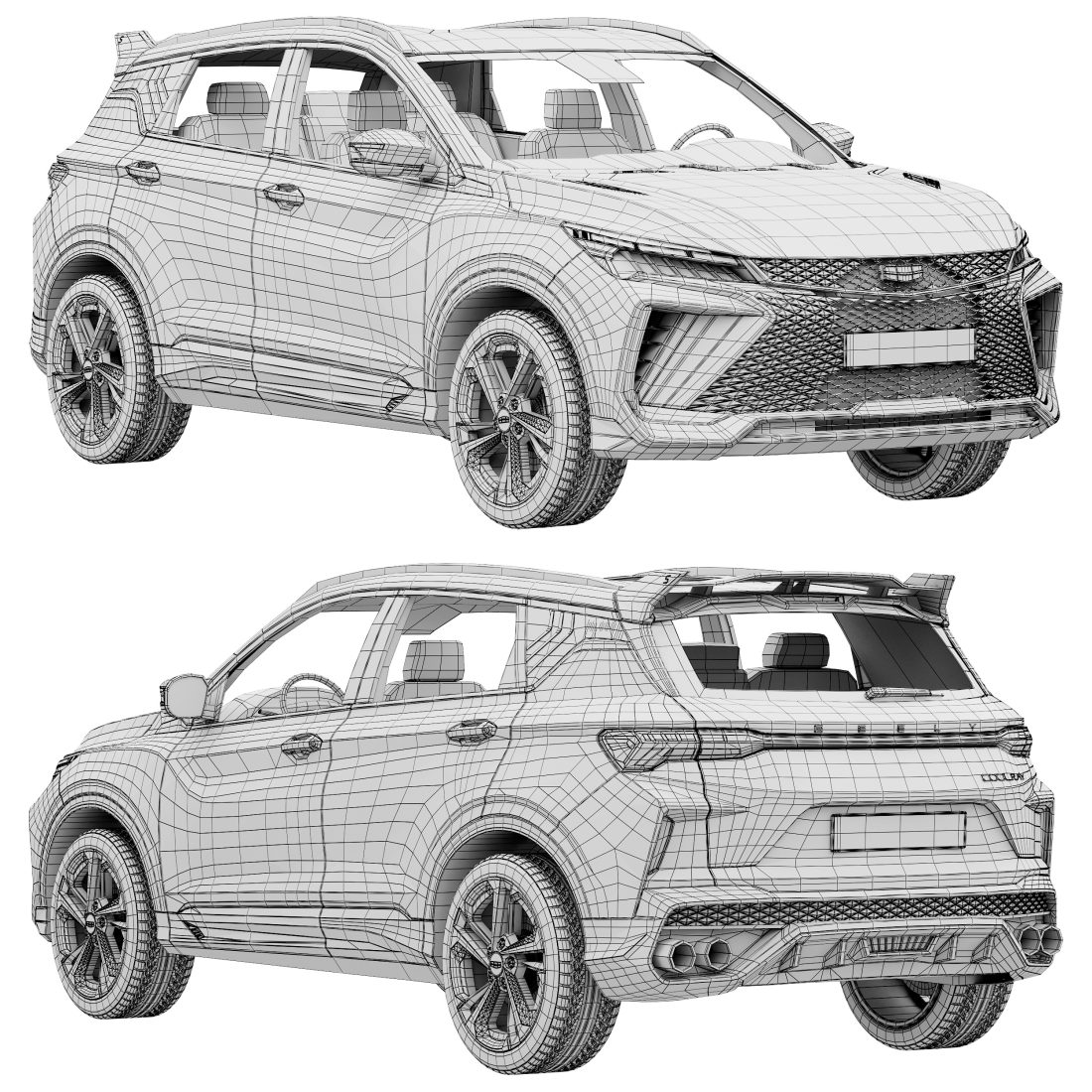 Geely New Coolray 3D Model for Corona | CGMood