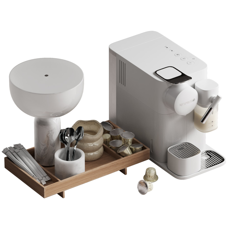 Nespresso Kitchen Decorative Set - 3D Model for Corona