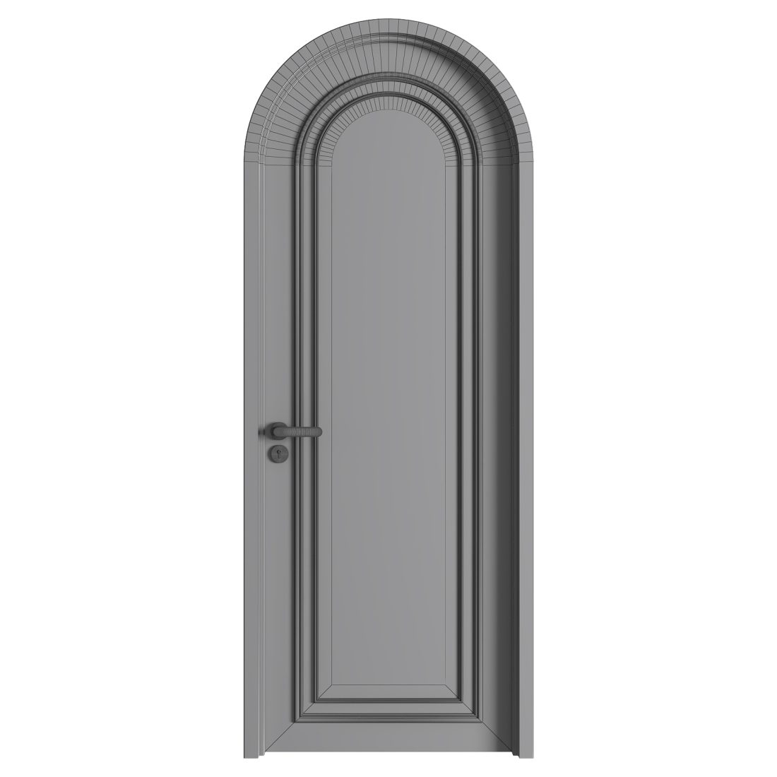 Arched Wooden Door 05 3D Model for VRay, Corona | CGMood