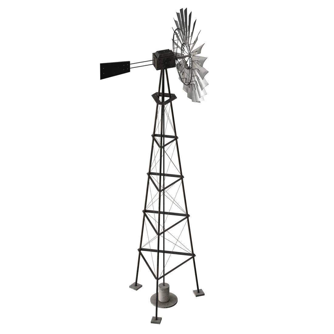 Windmill Propeller Tower Wind Turbine 3D Model for FStorm, VRay, Corona ...