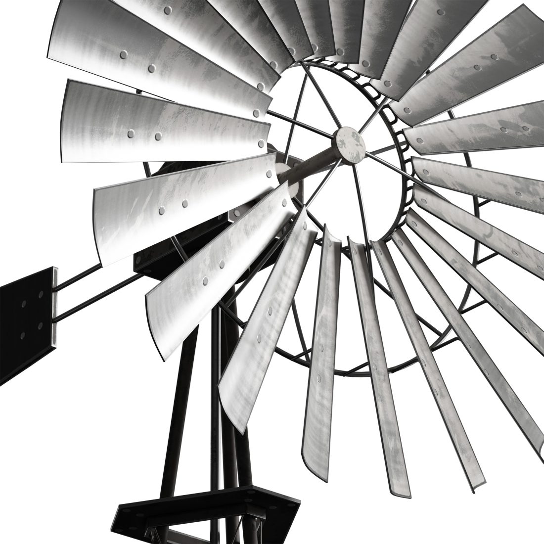 Windmill Propeller Tower Wind Turbine 3D Model for FStorm, VRay, Corona ...