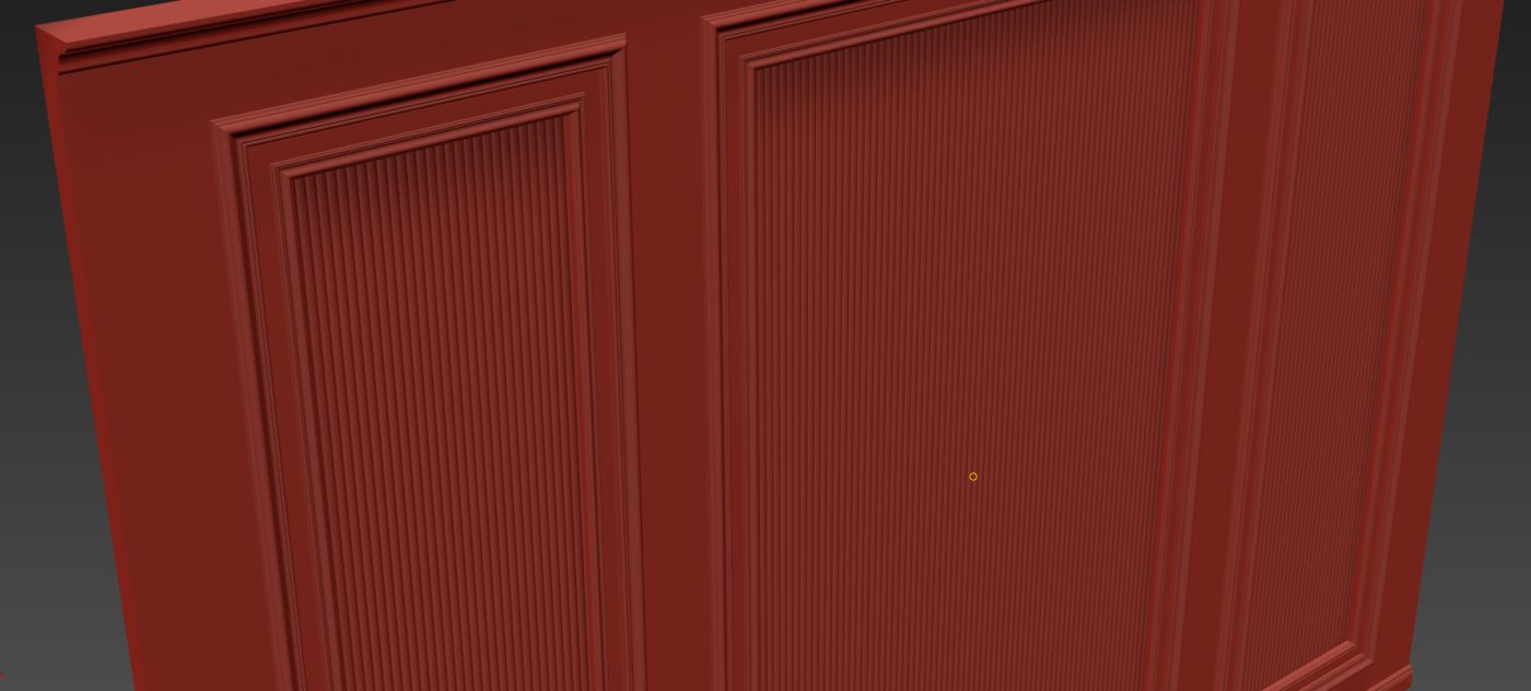 Decorative V43 Wall Panels - 3D Model for VRay, Corona