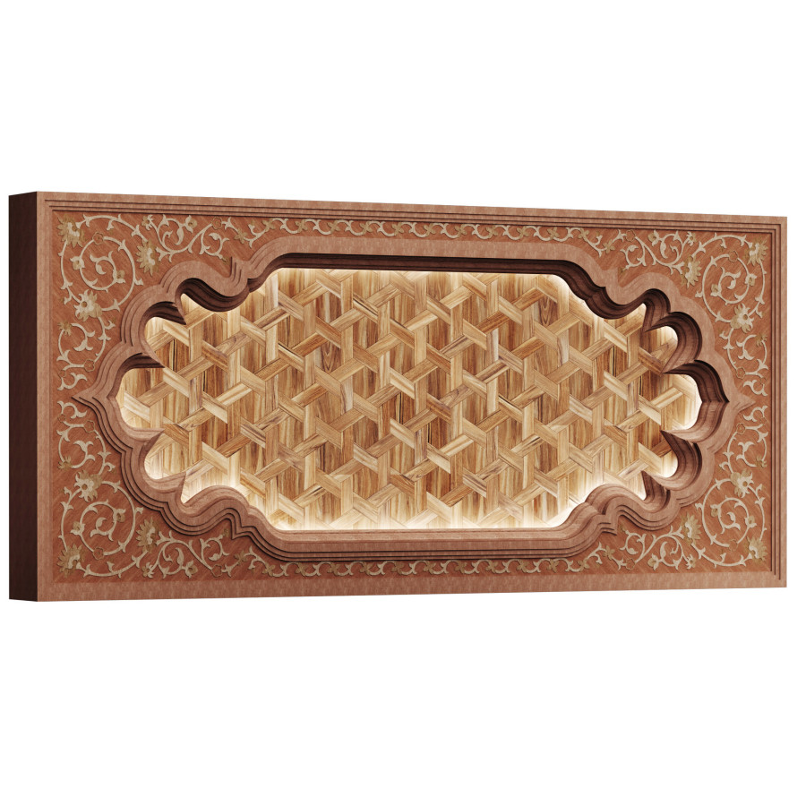 Arabic Islamic Ceilling Wooden Pattern Set 578 3D Model for VRay ...