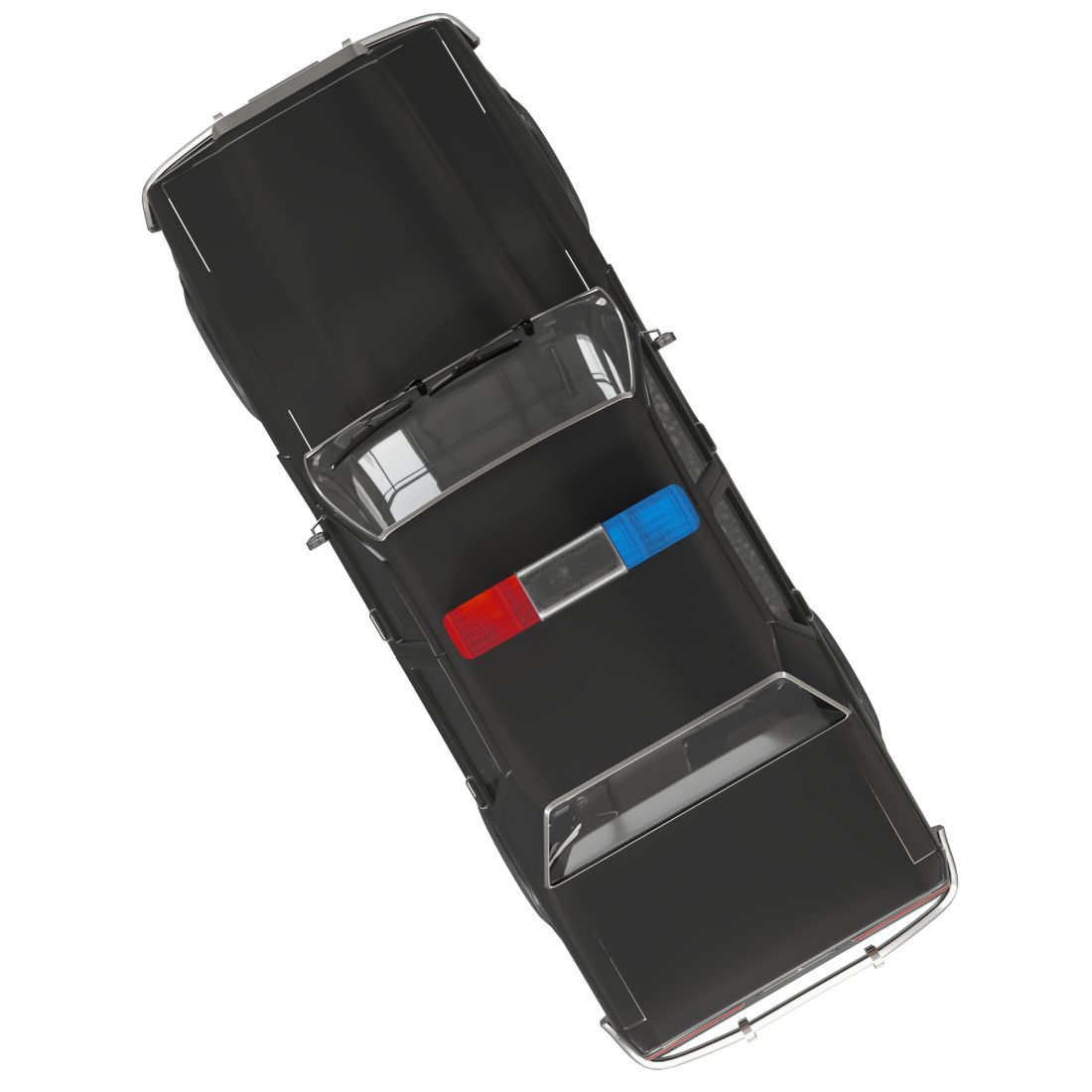 Police Car - 3D Model for VRay