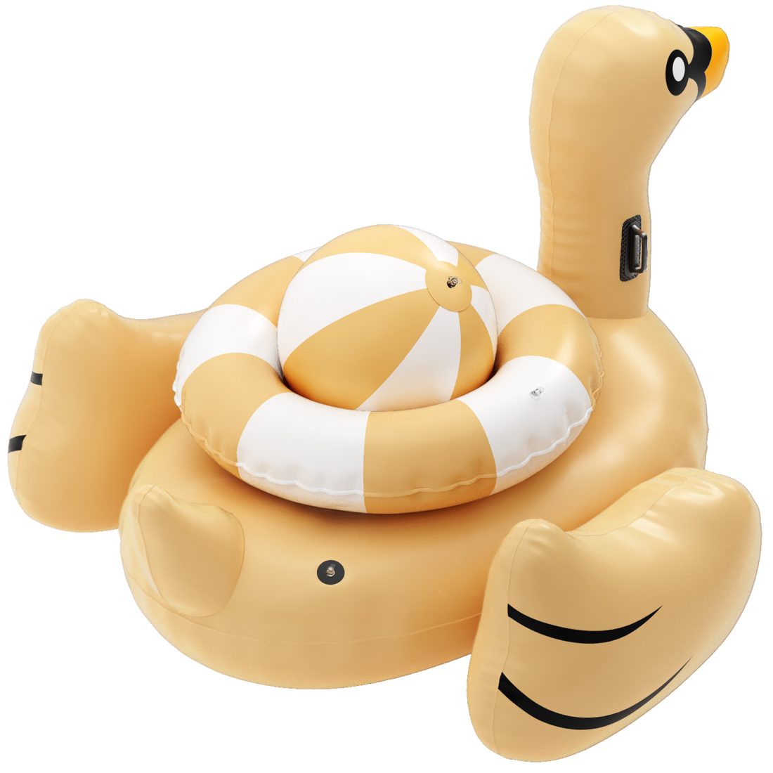 Swimline Giant Golden Goose Float - 3D Model for VRay, Corona