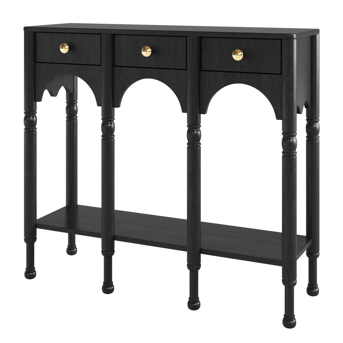 Litfad - Natural Wood Console Table With Legs And - 3D Model for VRay ...