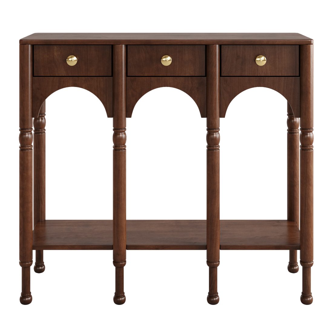 Litfad - Natural Wood Console Table With Legs And - 3D Model for VRay ...