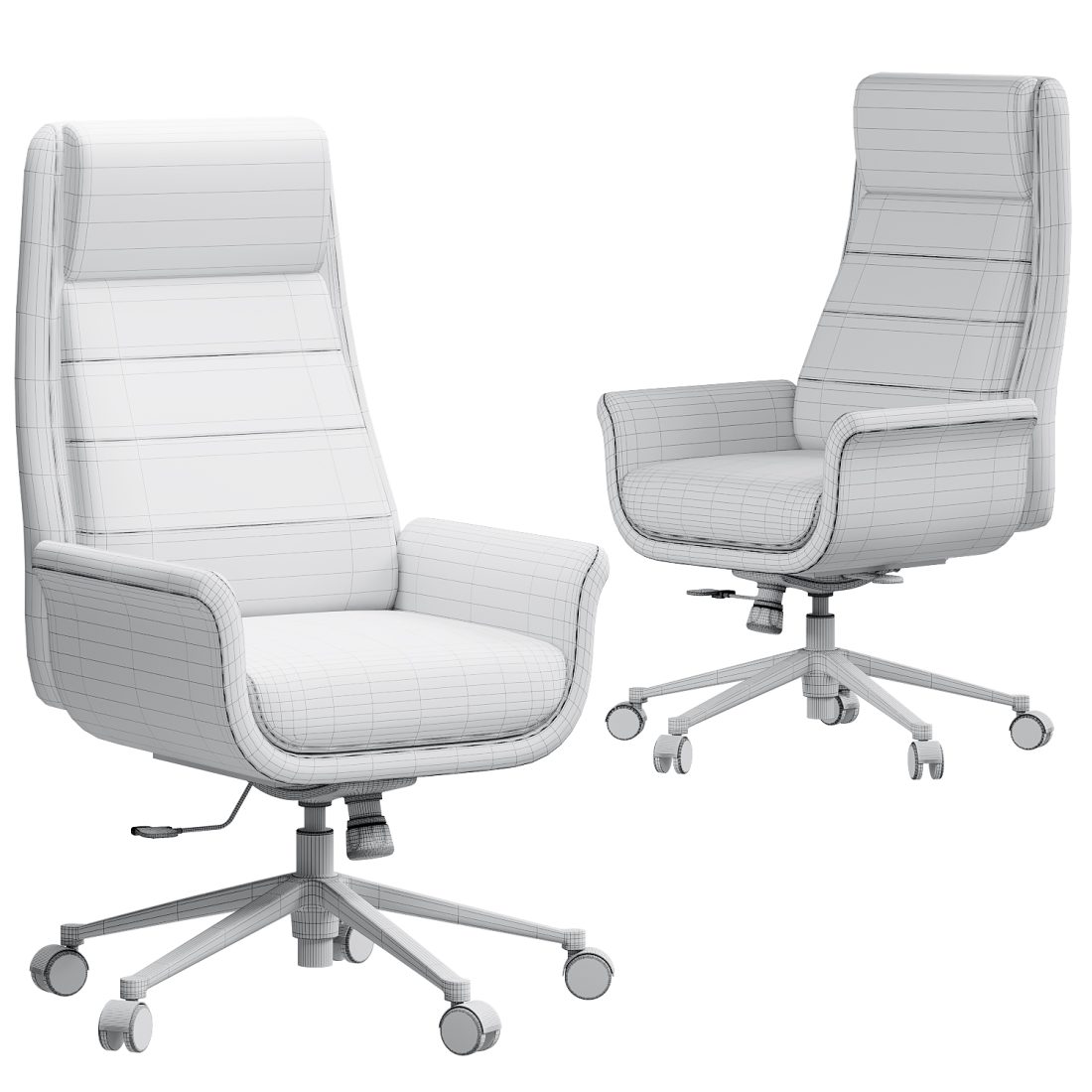 Executive Office Chair Realspace 3D Model for VRay, Corona | CGMood