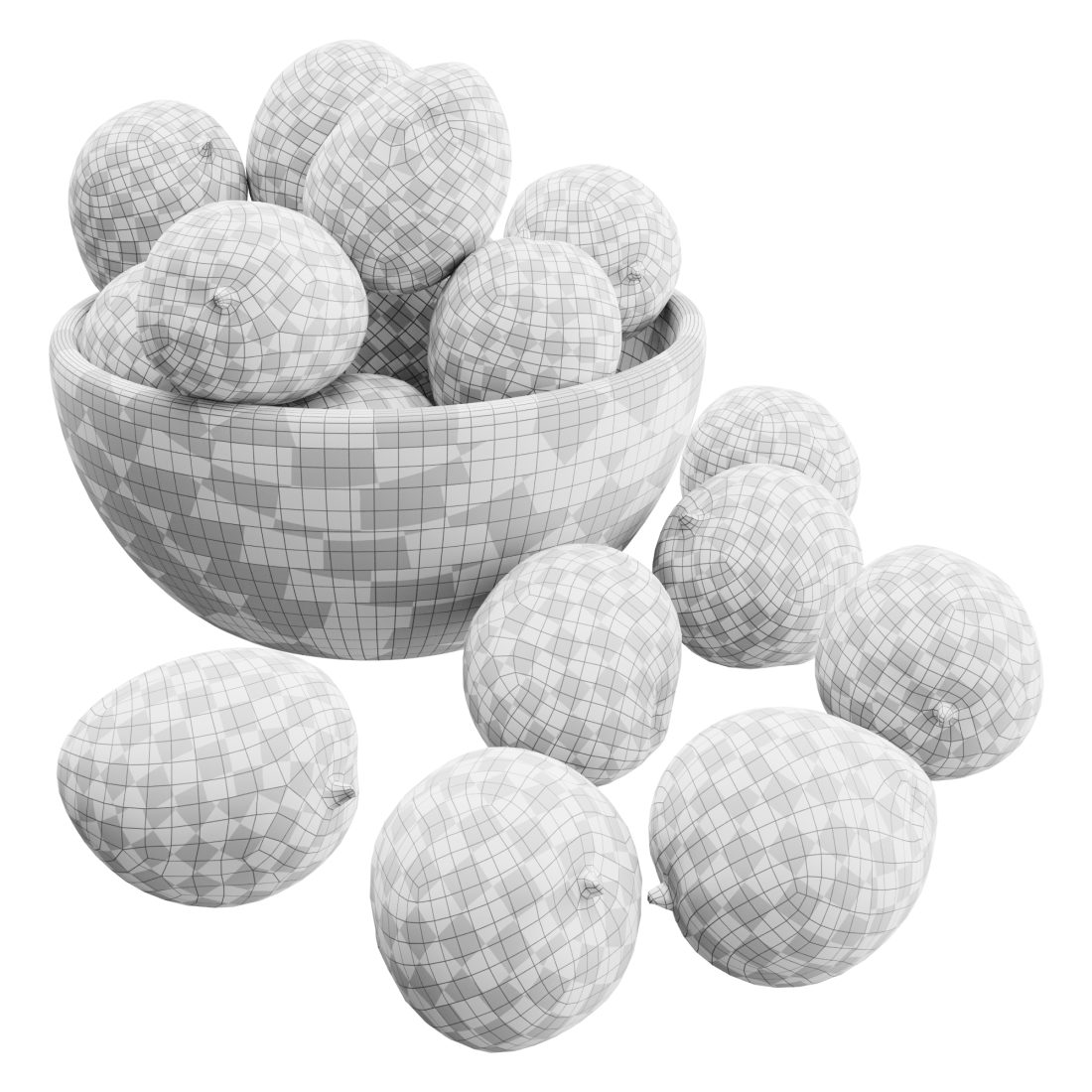 Mango In A Bowl Ikea - 3D Model for Corona