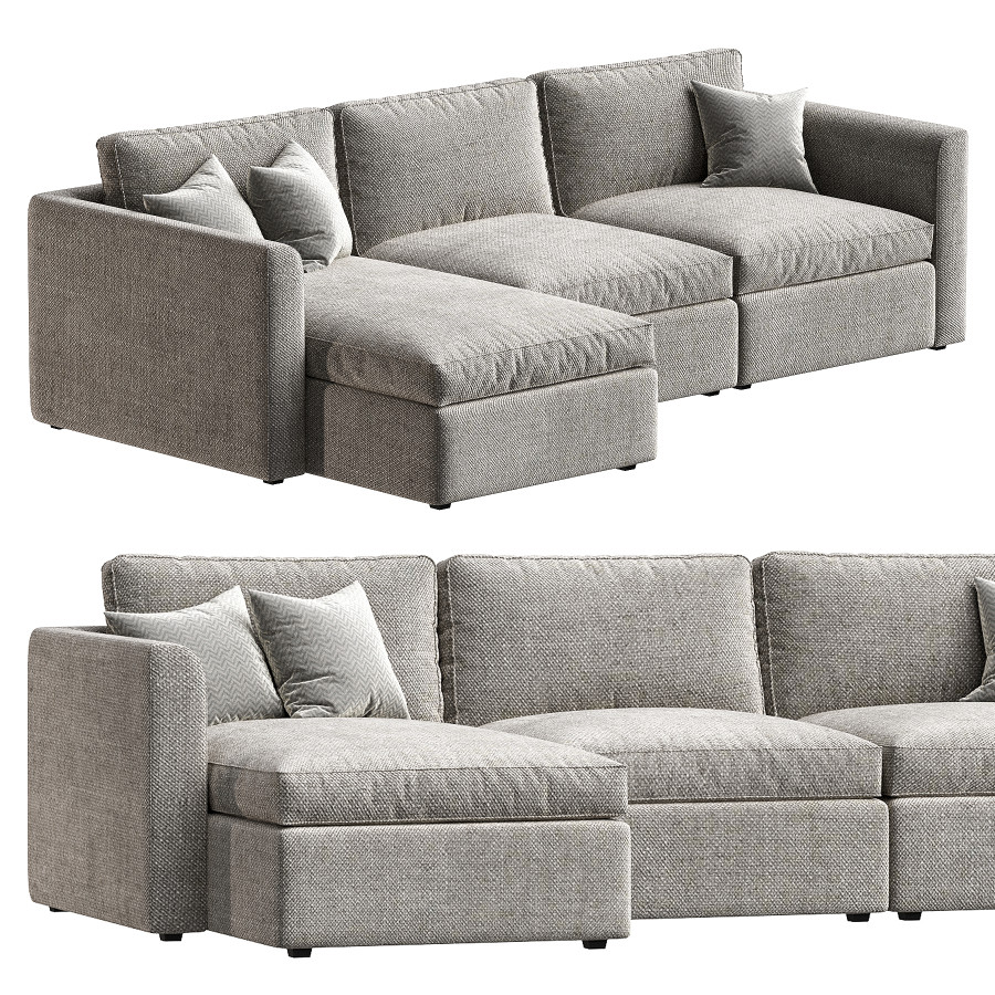 Broderick Charcoal Sofa 3D Model for Corona | CGMood