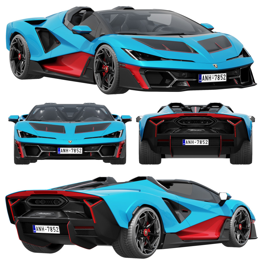 Lamborghini Fenomeno Roadster 2027 3D Model for Corona | CGMood