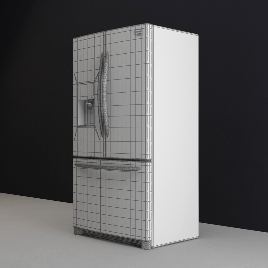 Frigidaire Gallery Fridge 3D Model for FStorm, VRay | CGMood