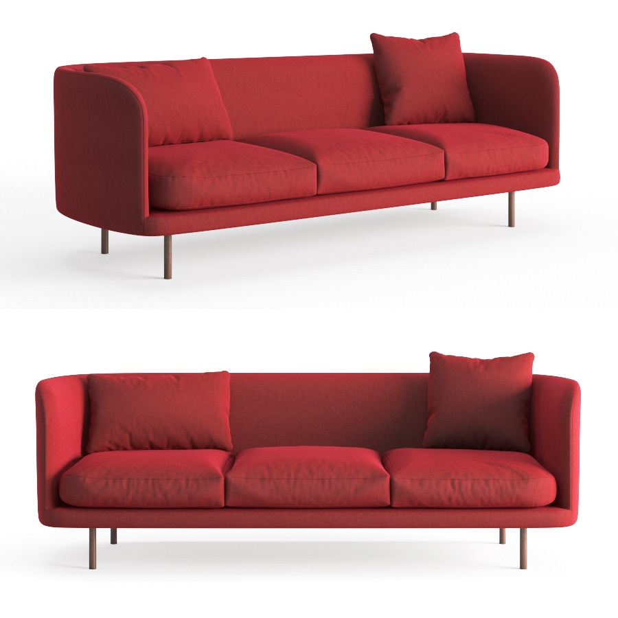 Scp Continuous-sofa - 3D Model for VRay