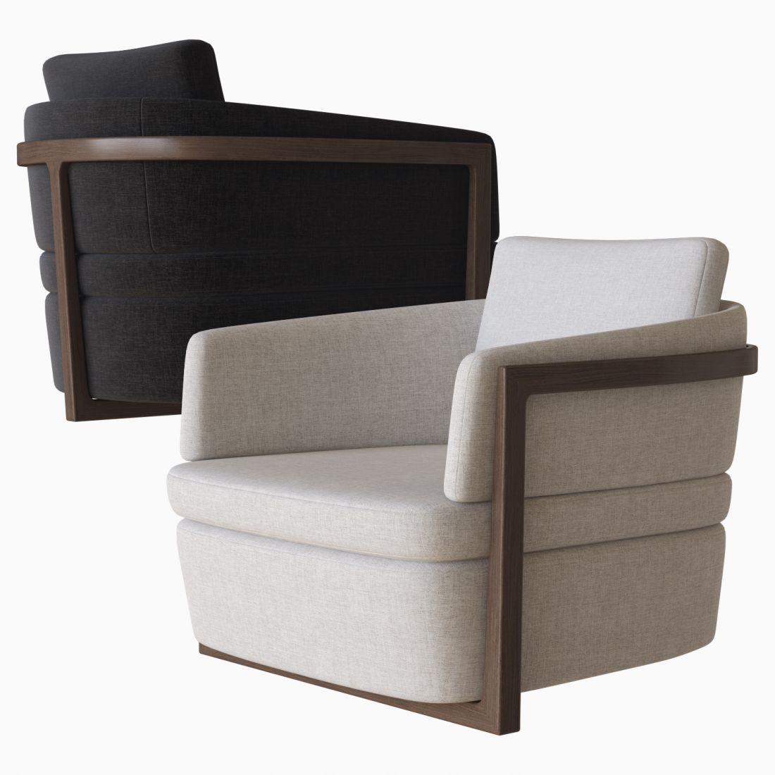 Armchair Arena Poltrona Porada - 3D Model for VRay, Corona