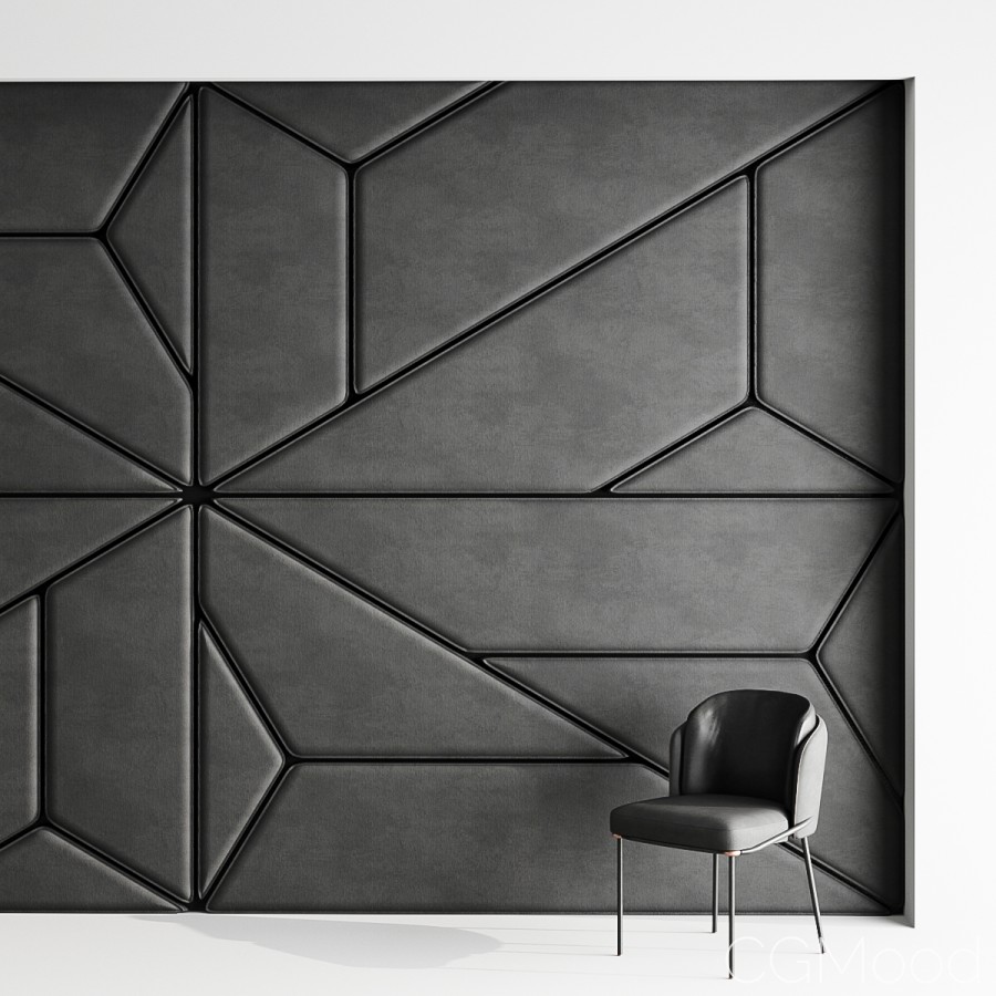 Fabric Black Panel 3D Model for Corona | CGMood