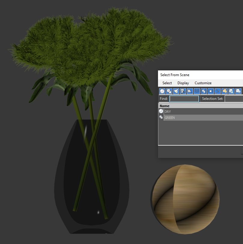 Dry Flower Collection 14 3D Model for VRay, Corona | CGMood