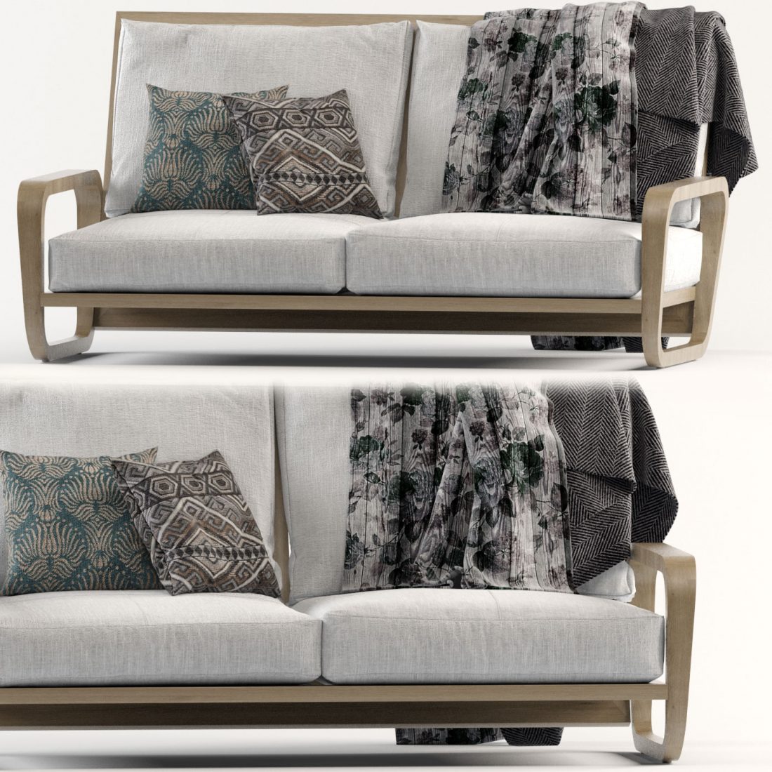 Sofa Blanket 3D Model for VRay | CGMood