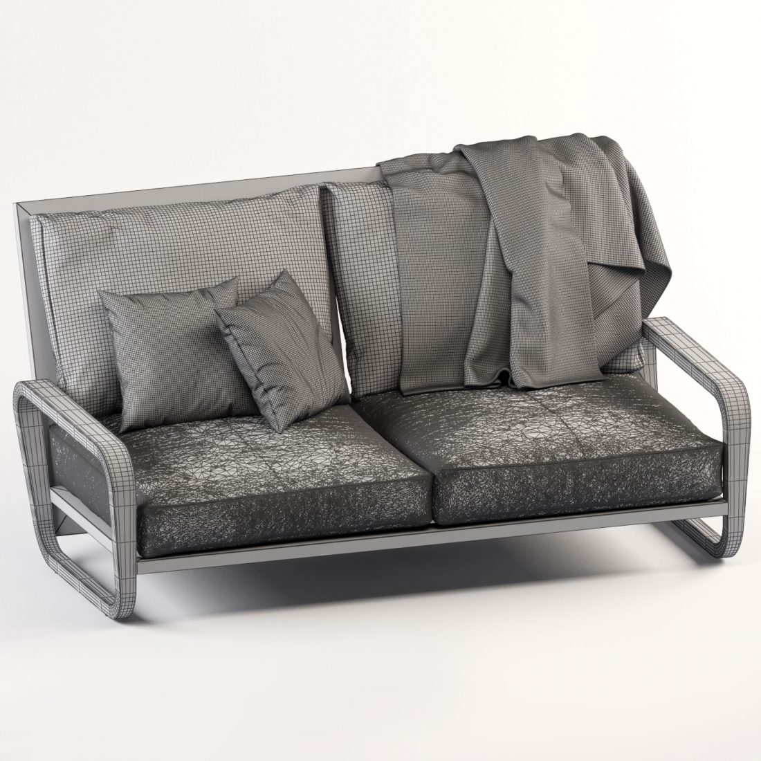 Sofa Blanket 3D Model for VRay | CGMood