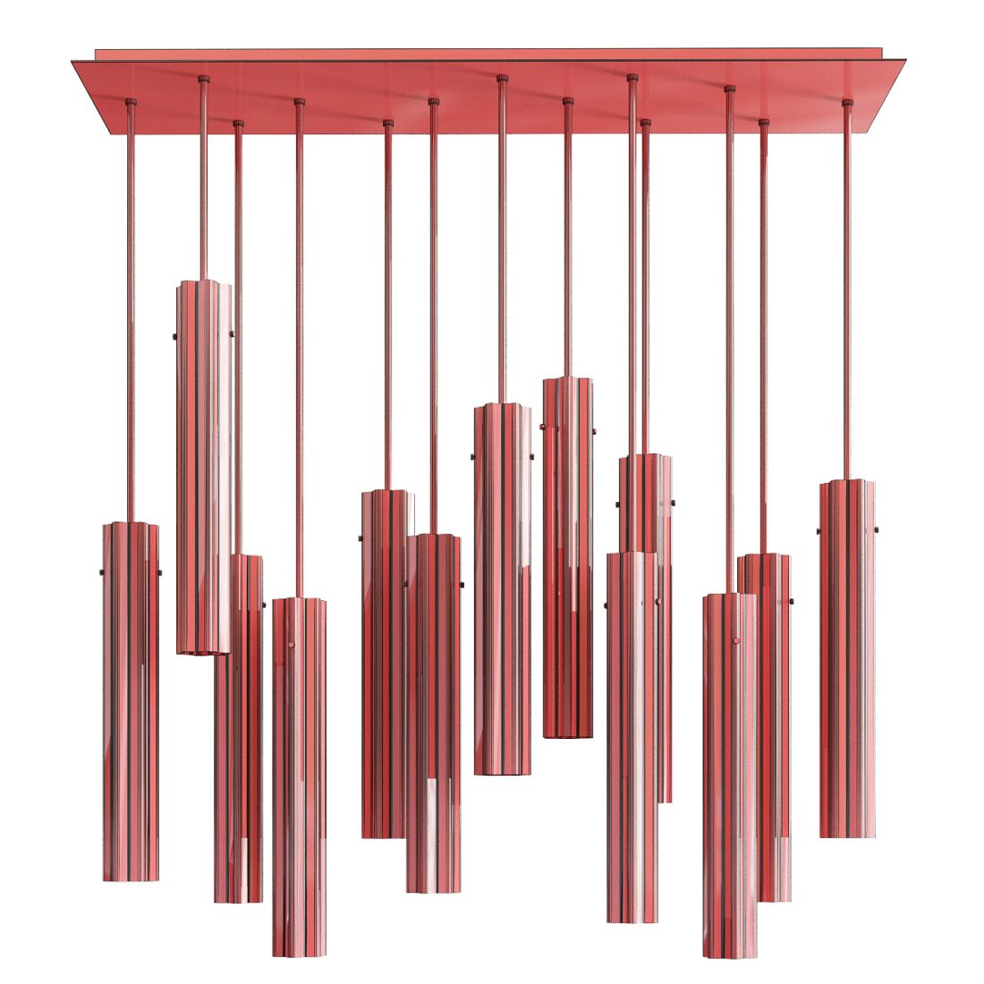 Eden Multi Spot Glass Pendant - 3D Model for VRay