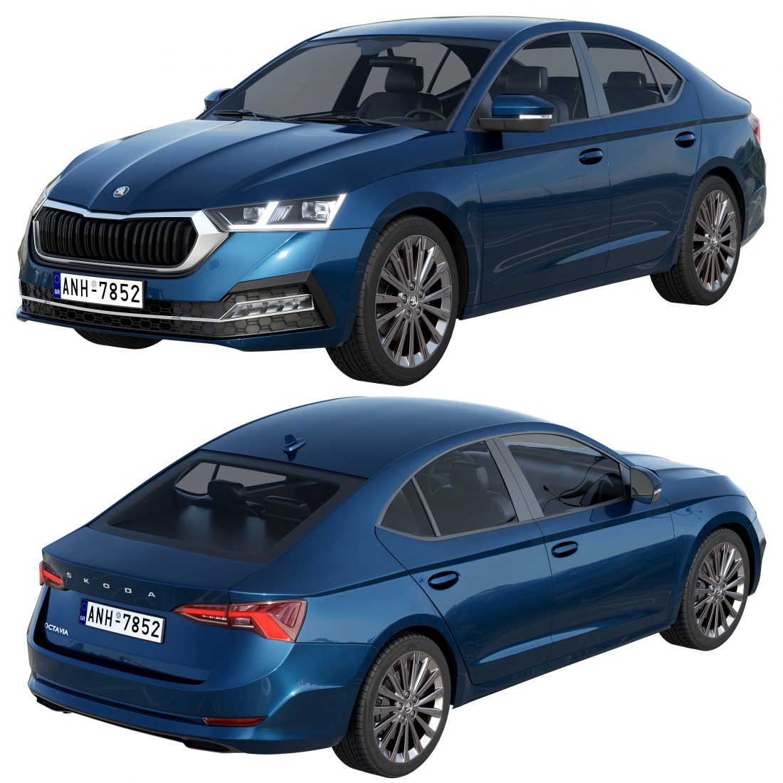 Skoda Octavia 2020 3D Model for Corona | CGMood