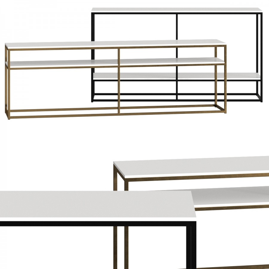 Meridiani Hardy Console Tables - 3D Model for VRay, Corona