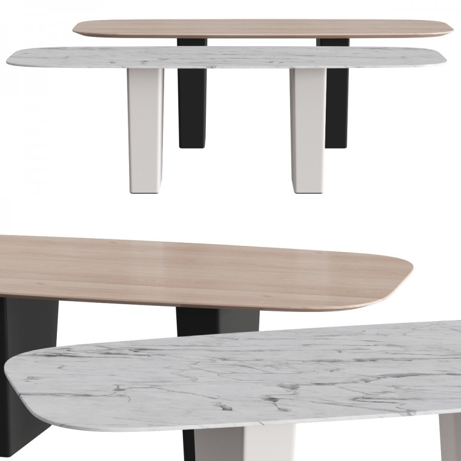 Andreu World Status Me Dining Tables 3D Model for VRay, Corona | CGMood