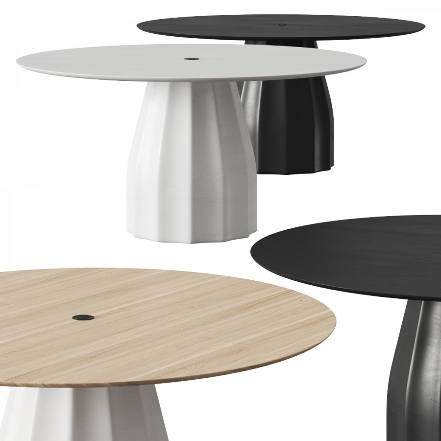 Viccarbe Burin Dining Table - 3D Model for VRay, Corona