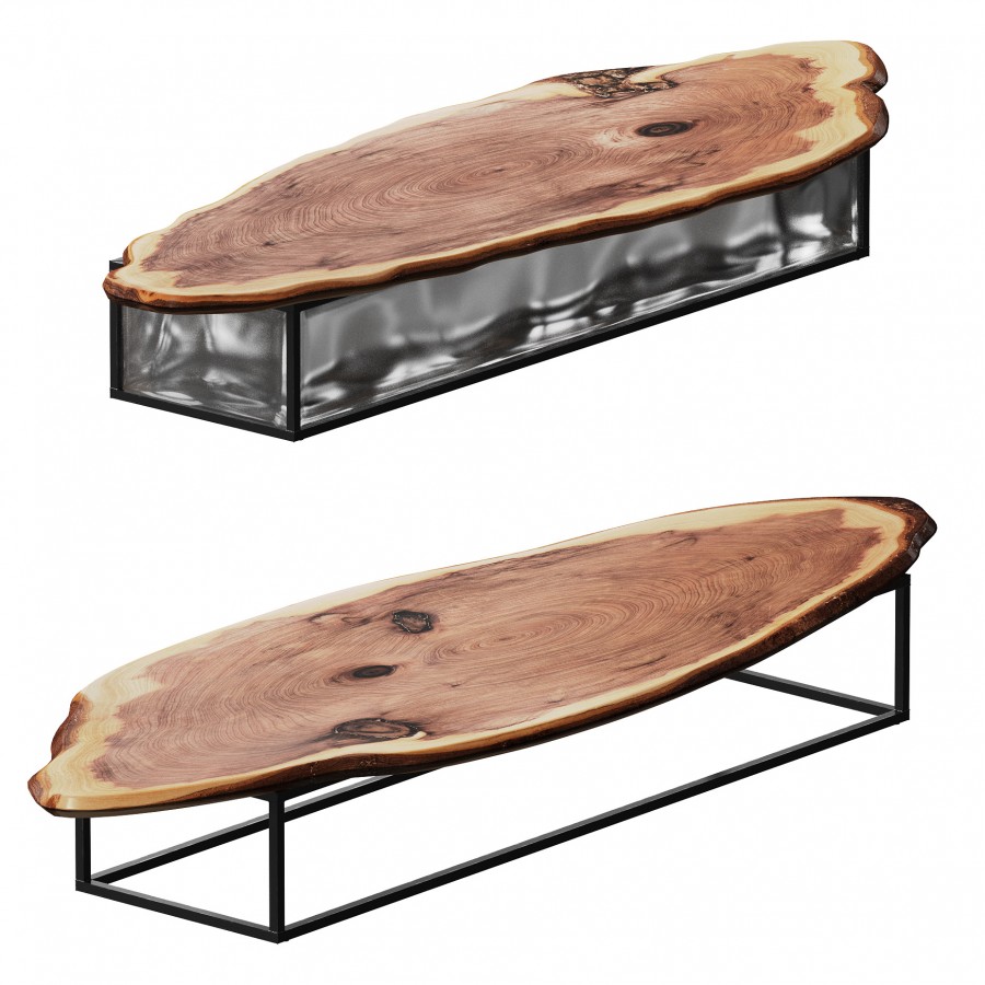 Slab Tables With Welded Seams. 2 Models - 3D Model for VRay, Corona