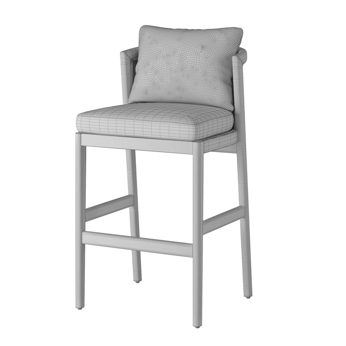 Rh Malta Barstool - 3D Model for VRay