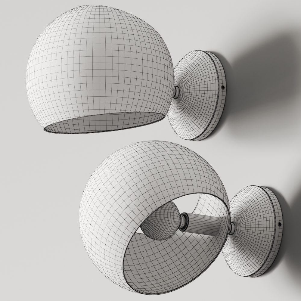 David Weeks Studio Big Boi Sconces - 3D Model for VRay, Corona