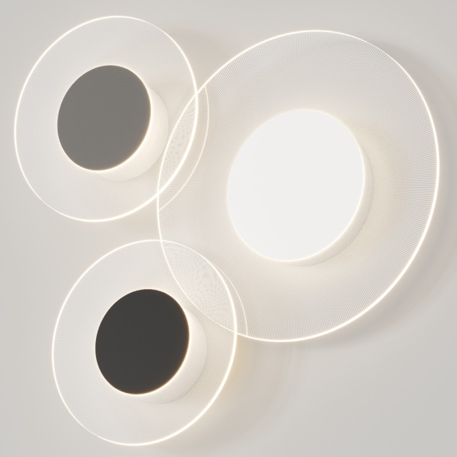 Astro Lighting Halftone Wall Lamps - 3D Model for VRay, Corona