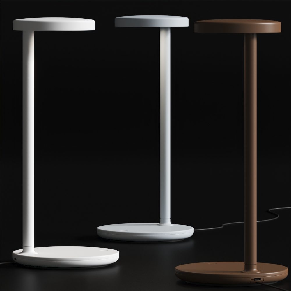 Flos Oblique Table Lamps - 3D Model for VRay, Corona