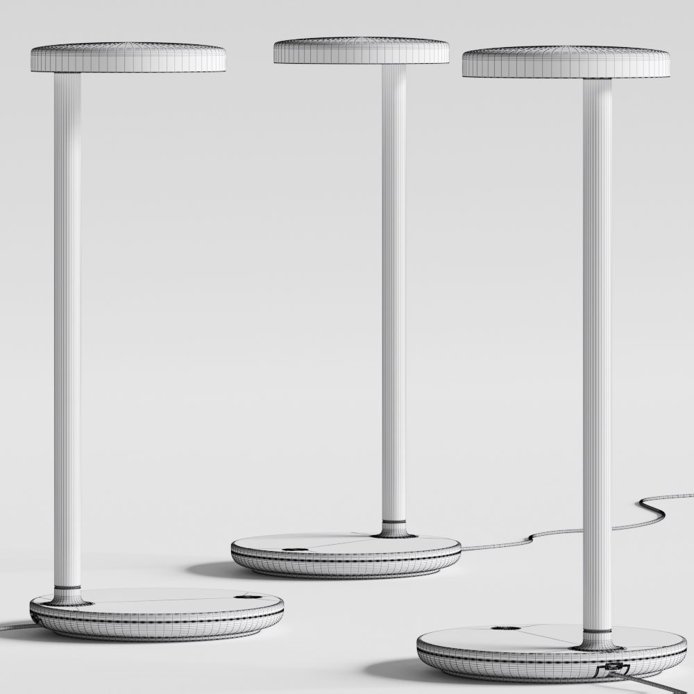 Flos Oblique Table Lamps - 3D Model for VRay, Corona