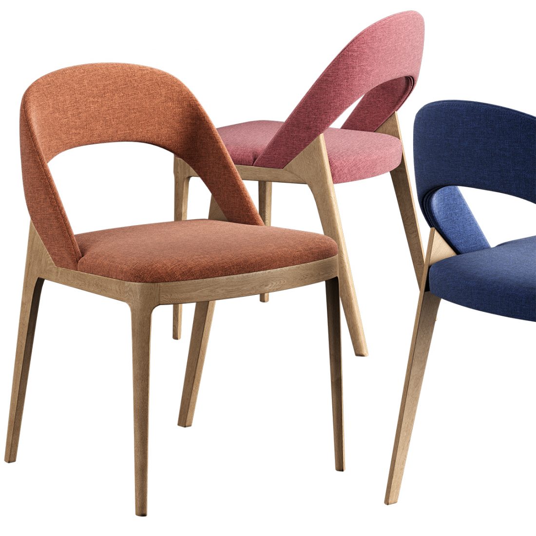Clamp Chair Clark Table - 3D Model for Corona