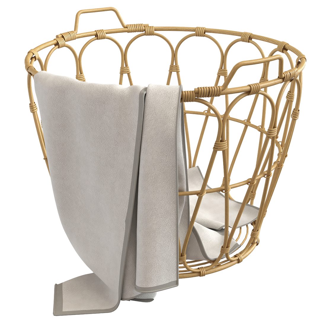 Rattan Snidad Ikea Basket - 3D Model for VRay