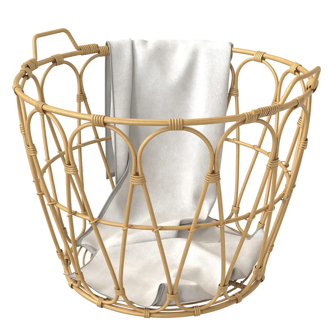 Rattan Snidad Ikea Basket - 3D Model for VRay