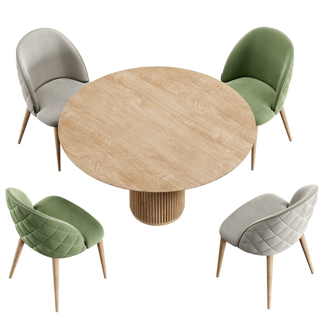 Dijon Chair Palais Royal Table 3D Model for Corona | CGMood