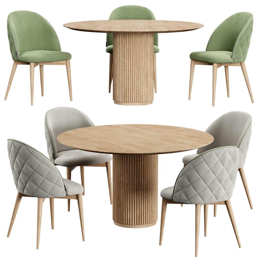 Dijon Chair Palais Royal Table 3D Model for Corona | CGMood