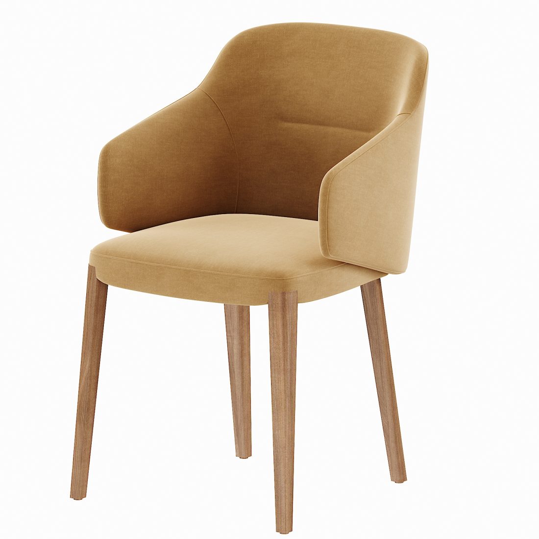 Potocco Concha Dining Chair - 3D Model for Corona