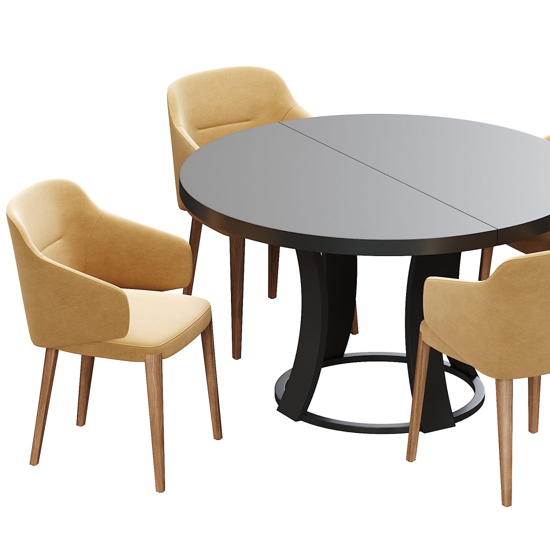 Potocco Concha Dining Set - 3D Model for Corona