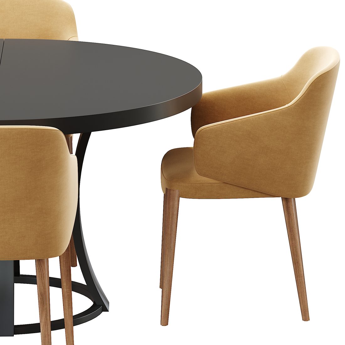 Potocco Concha Dining Set - 3D Model for Corona