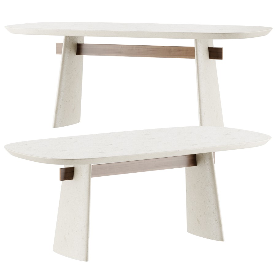 Natuzzi Italia Adam | Table - 3D Model for Corona