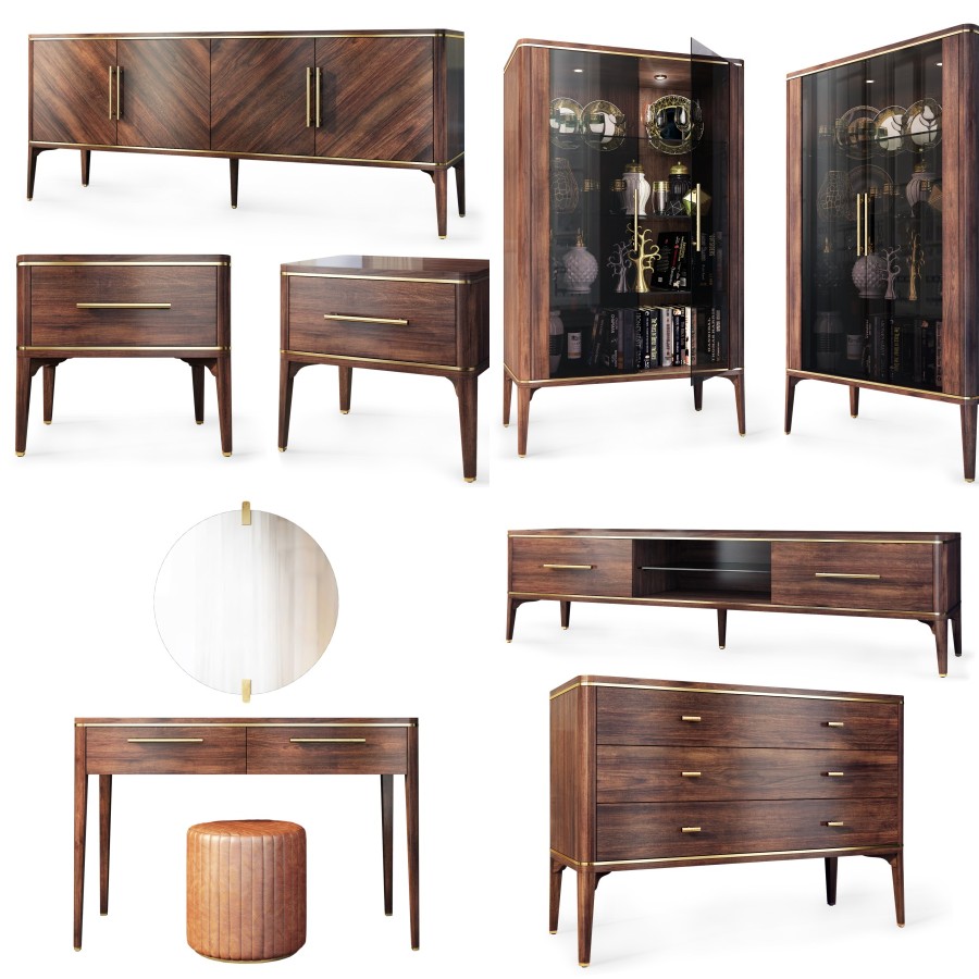 Nightstand, Sideboard Raum By Enza Home 3D Model for VRay, Corona | CGMood