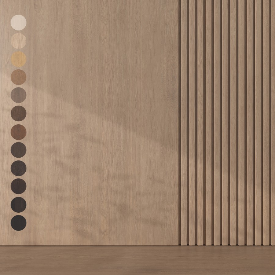 Oak Textures 004 - 3D Model for VRay, Corona
