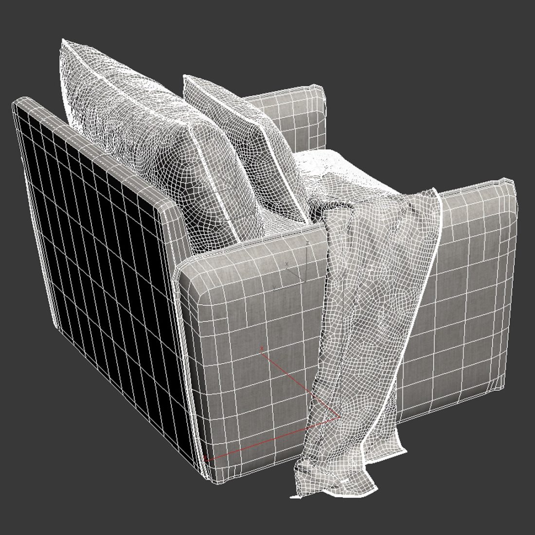 Pacific West 103 Accent Chair 3D Model for VRay | CGMood