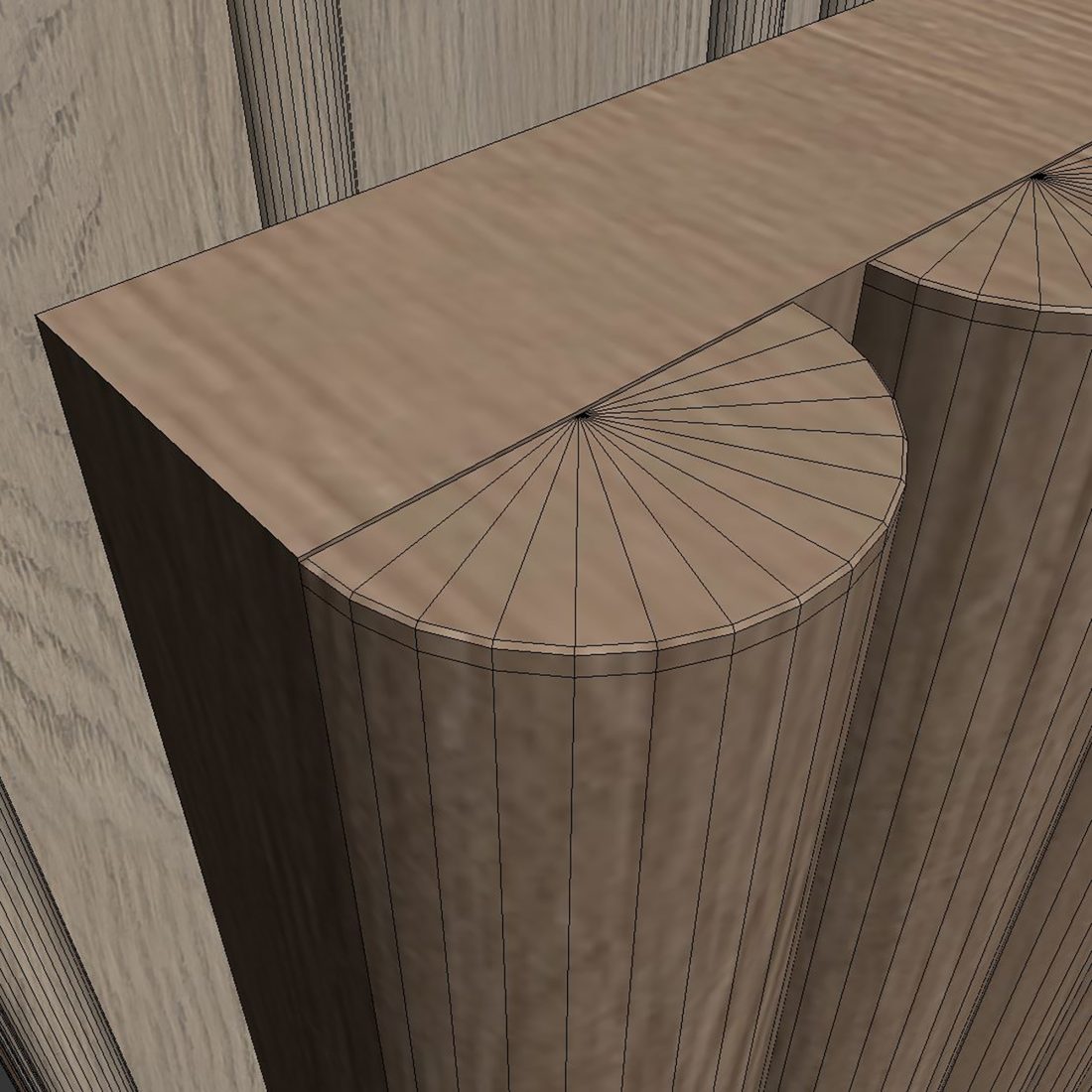 Wood Panel Set V08 - 3D Model for VRay, Corona