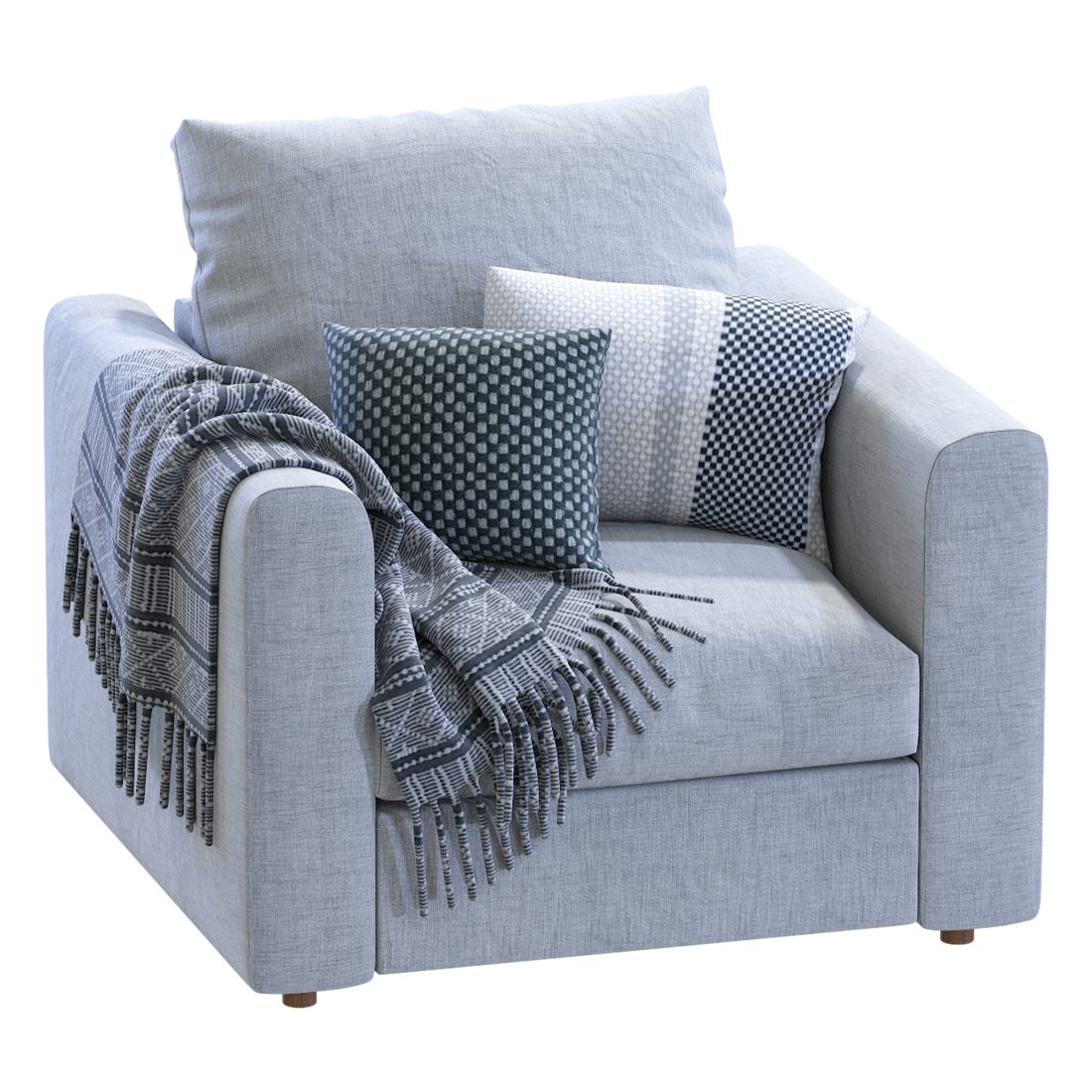 Vimle Armchair By Ikea - 3D Model for Corona