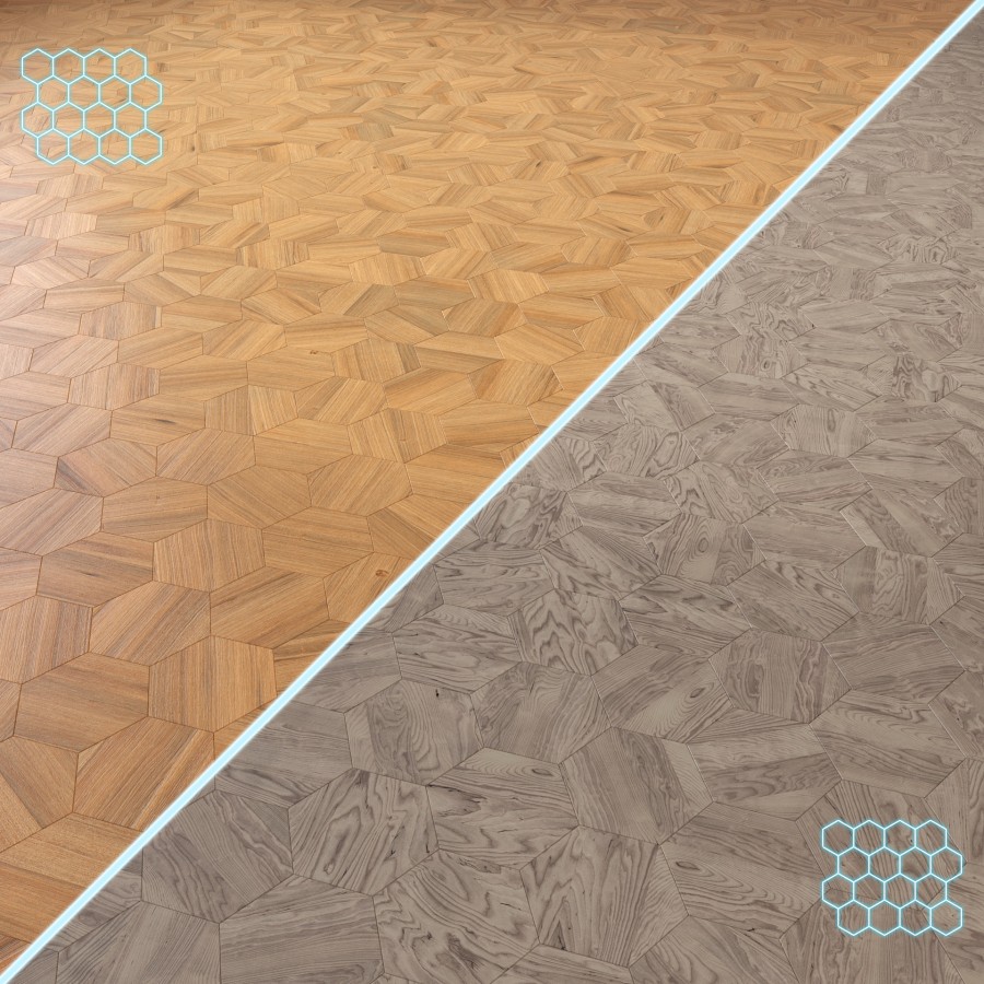 Parquet - Laminate - Wooden Floor 2 In 1 - 3D Model for VRay, Corona, VRay